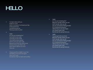 Hellosong | PPT