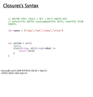 Hello Swift 4/5 : Closure and Enum | PDF