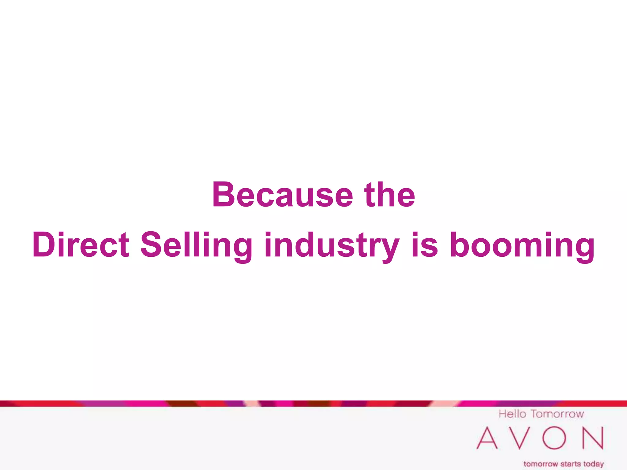 Hello Tomorrow Join Avon Today English | PPT