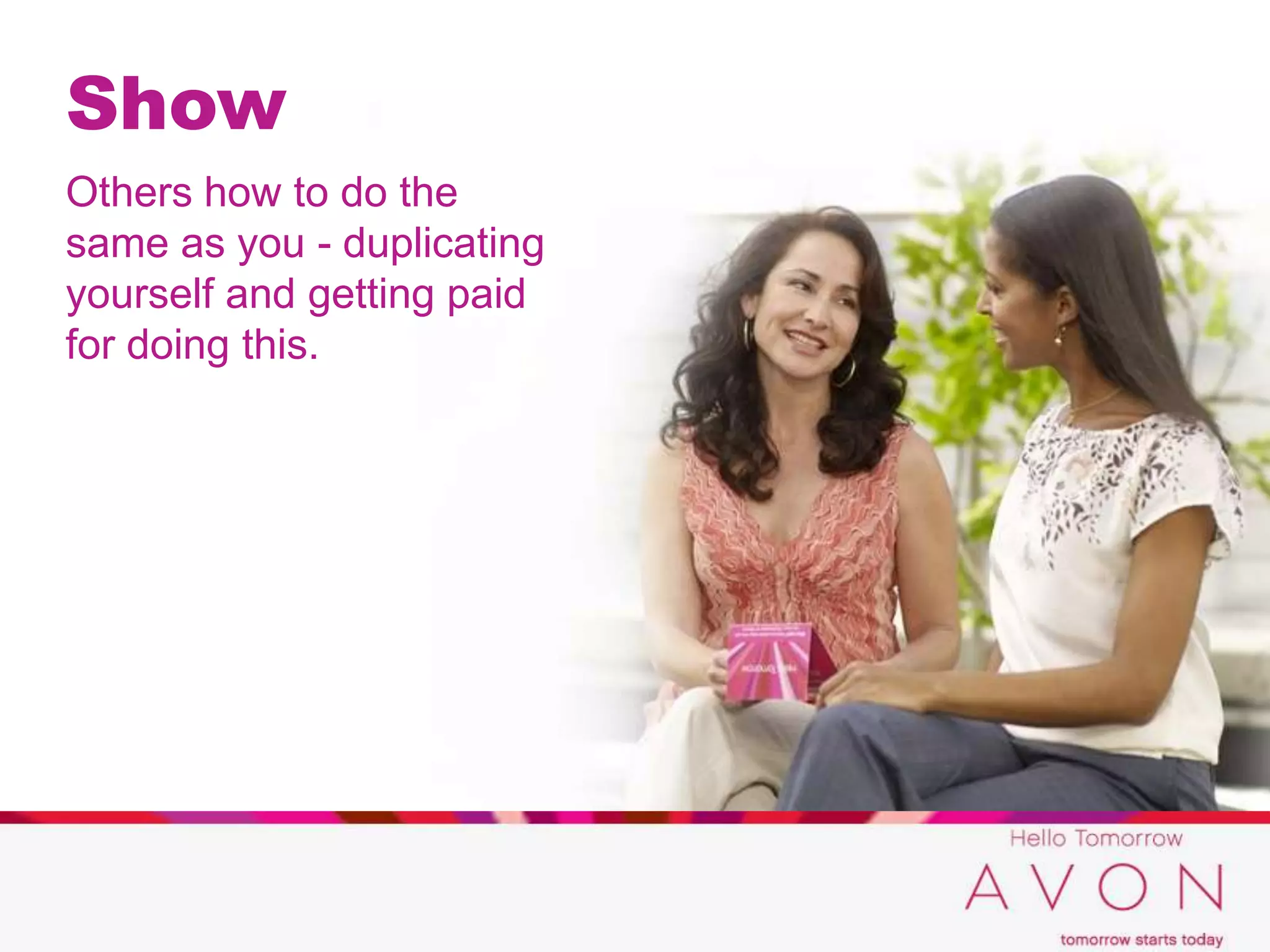 Hello Tomorrow Join Avon Today English | PPT