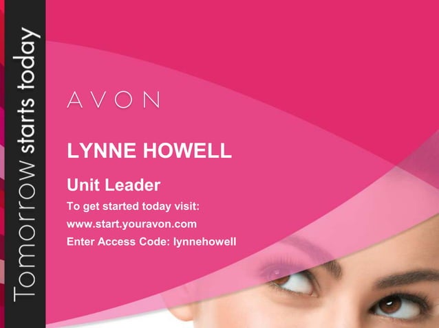 Hello Tomorrow Join Avon Today English