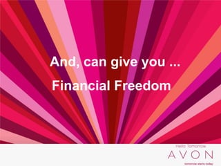 Hello Tomorrow Join Avon Today English | PPT