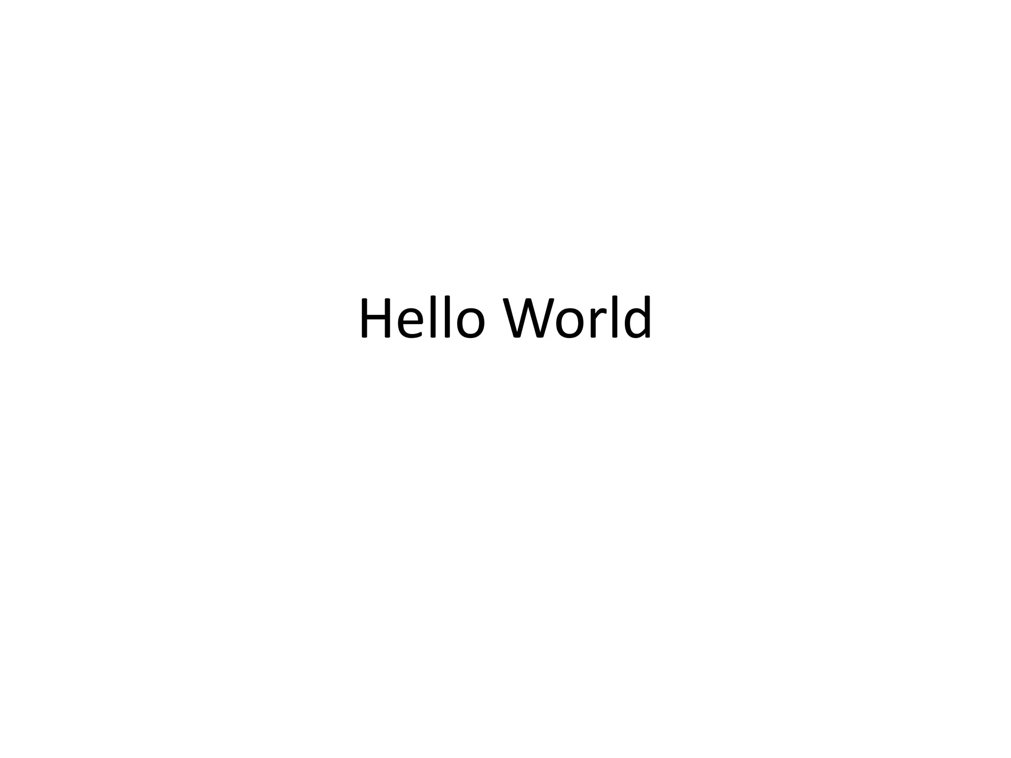 Hello world | PDF