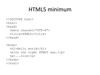 Hello world | PPTX | Web Design and HTML | Internet