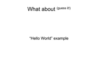 Hello World Example | PPT