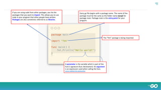 kikstart journey of Golang with Hello world - Gopherlabs | PPT