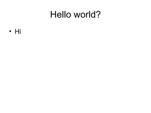 Helloworld | PPT