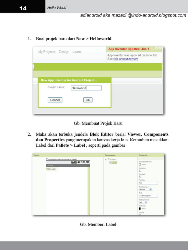 Hello world app inventor | PDF