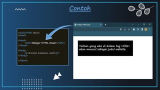 HTML Dasar : #2 Hello World | PPT