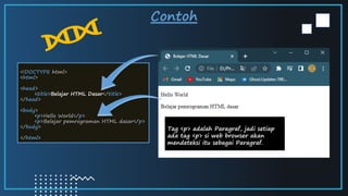 HTML Dasar : #2 Hello World | PPT