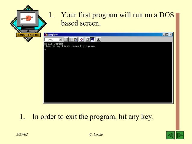 Hello world pascal tutorial | PPT