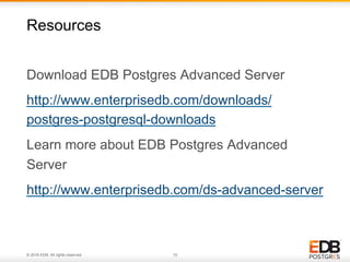 Hello World with EDB Postgres | PPT
