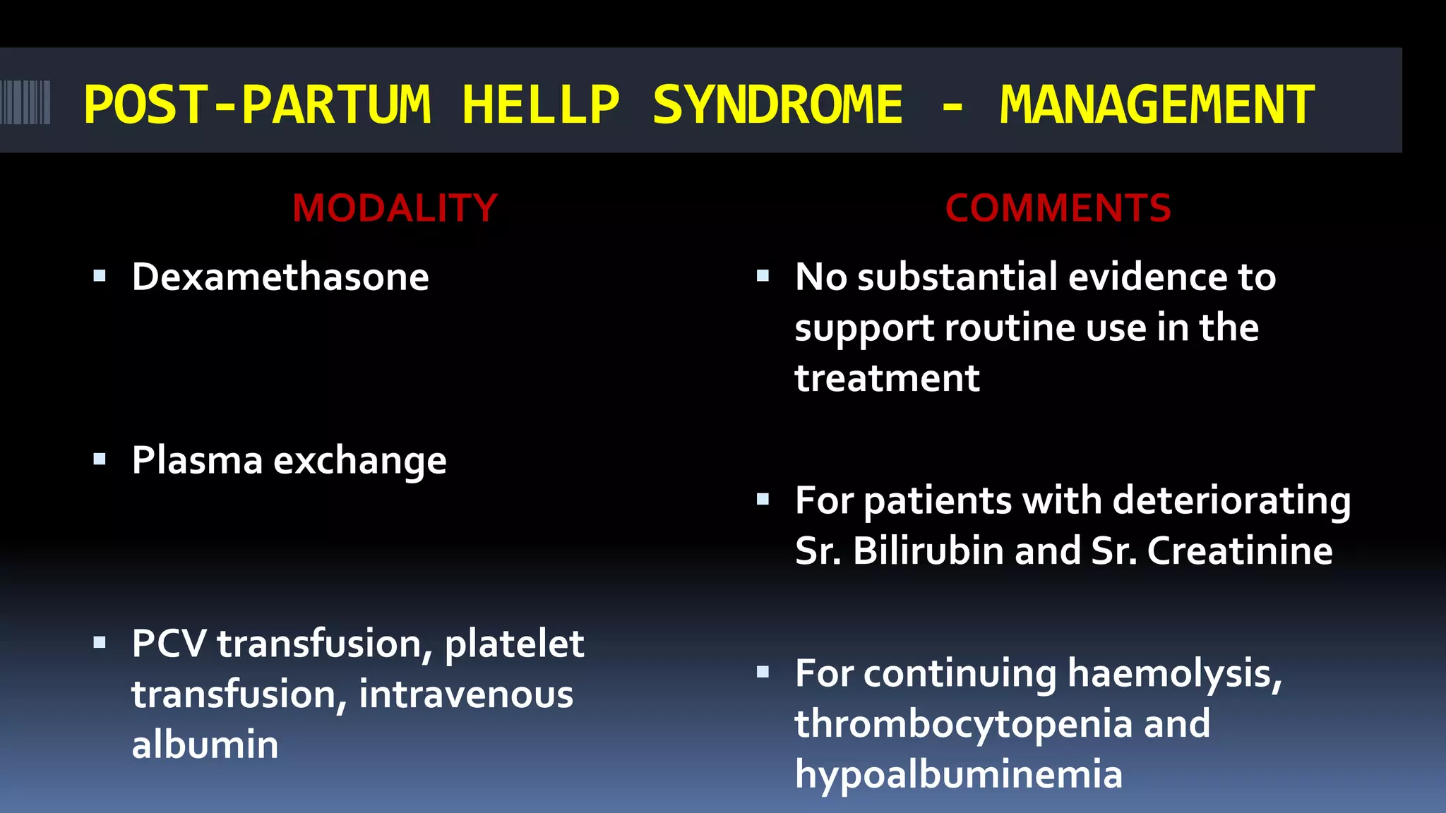 HELLP SYNDROME | PPTX