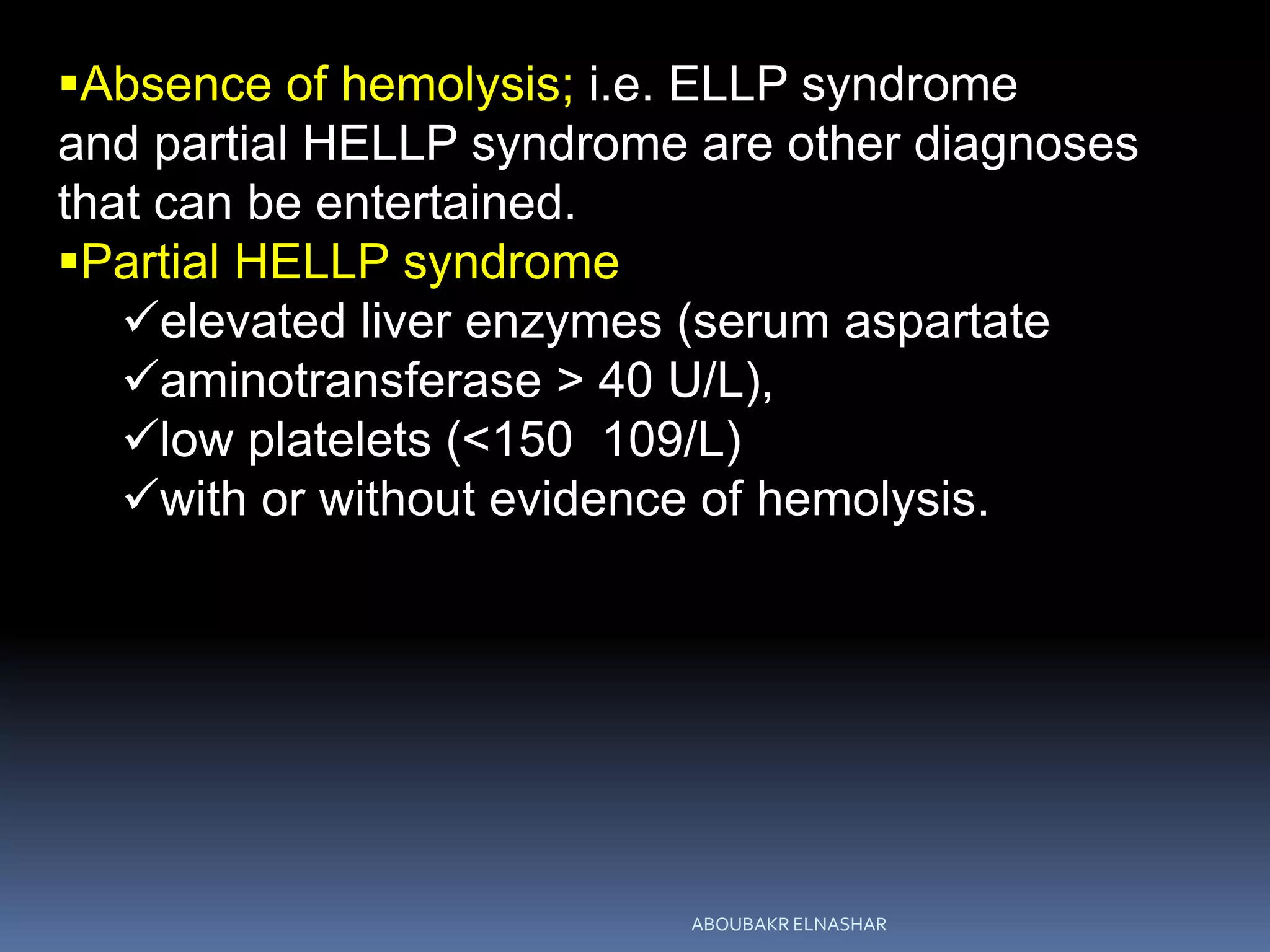 HELLP SYNDROME | PDF