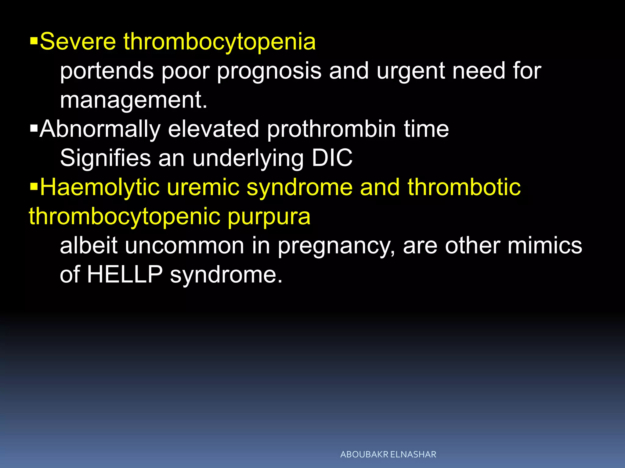 HELLP SYNDROME | PDF