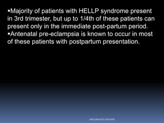 HELLP SYNDROME | PDF