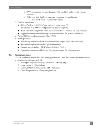HELLP syndrome | PDF