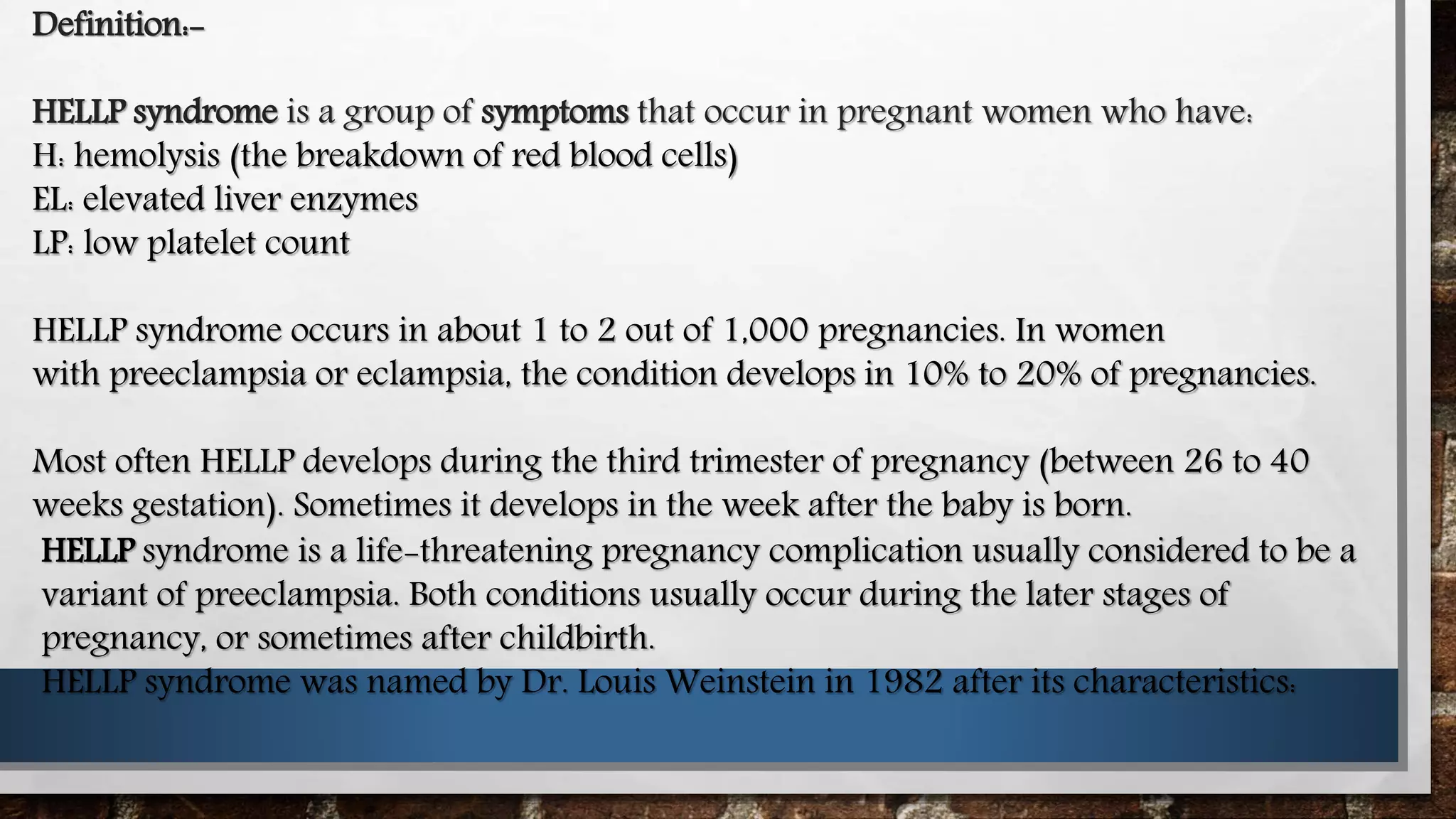 Hellp syndrome | PPTX