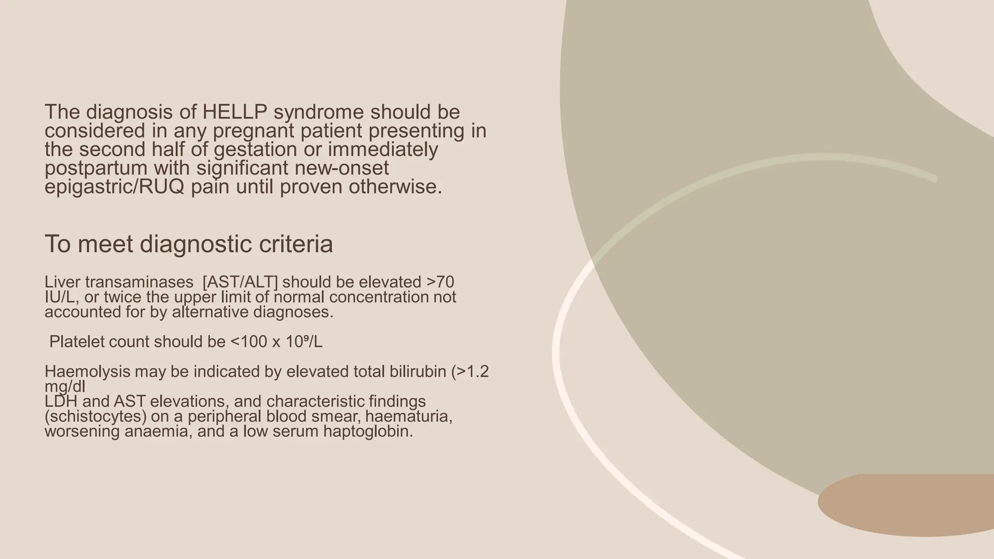 HELLP Syndrome Powerpoint from the perspective of obgyn | PDF
