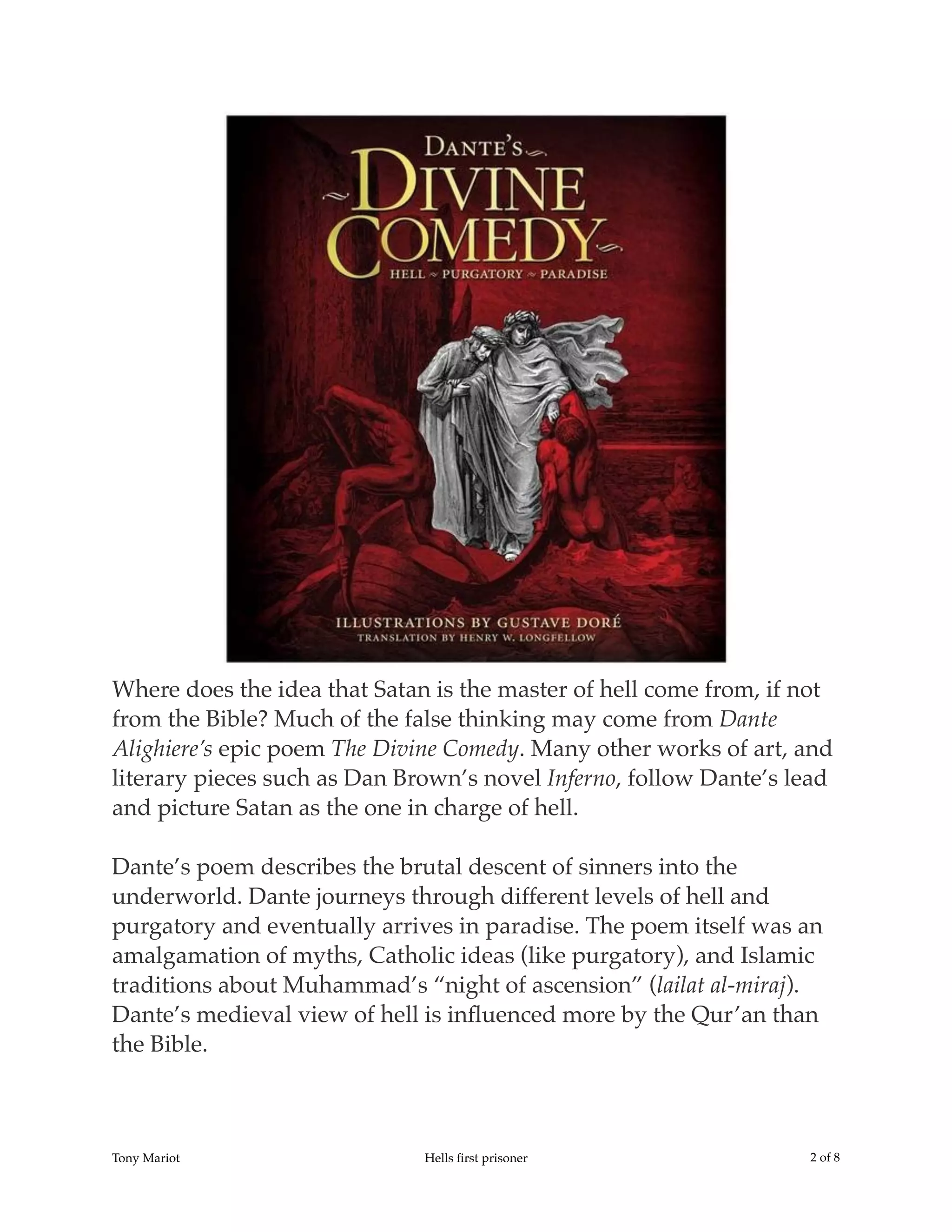 Hells First Prisoner | PDF