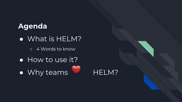 Helm - Package manager in K8S | PPT