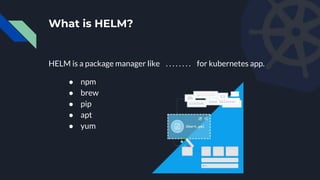 Helm - Package manager in K8S | PPTX