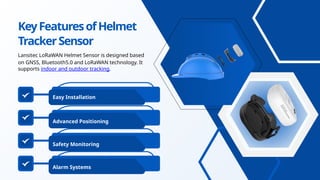 Helmet Hard Hat Tracker Sensor - Construction Site Employee Tracking | PPTX
