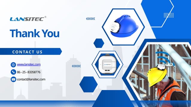 Helmet Hard Hat Tracker Sensor - Construction Site Employee Tracking | PPT