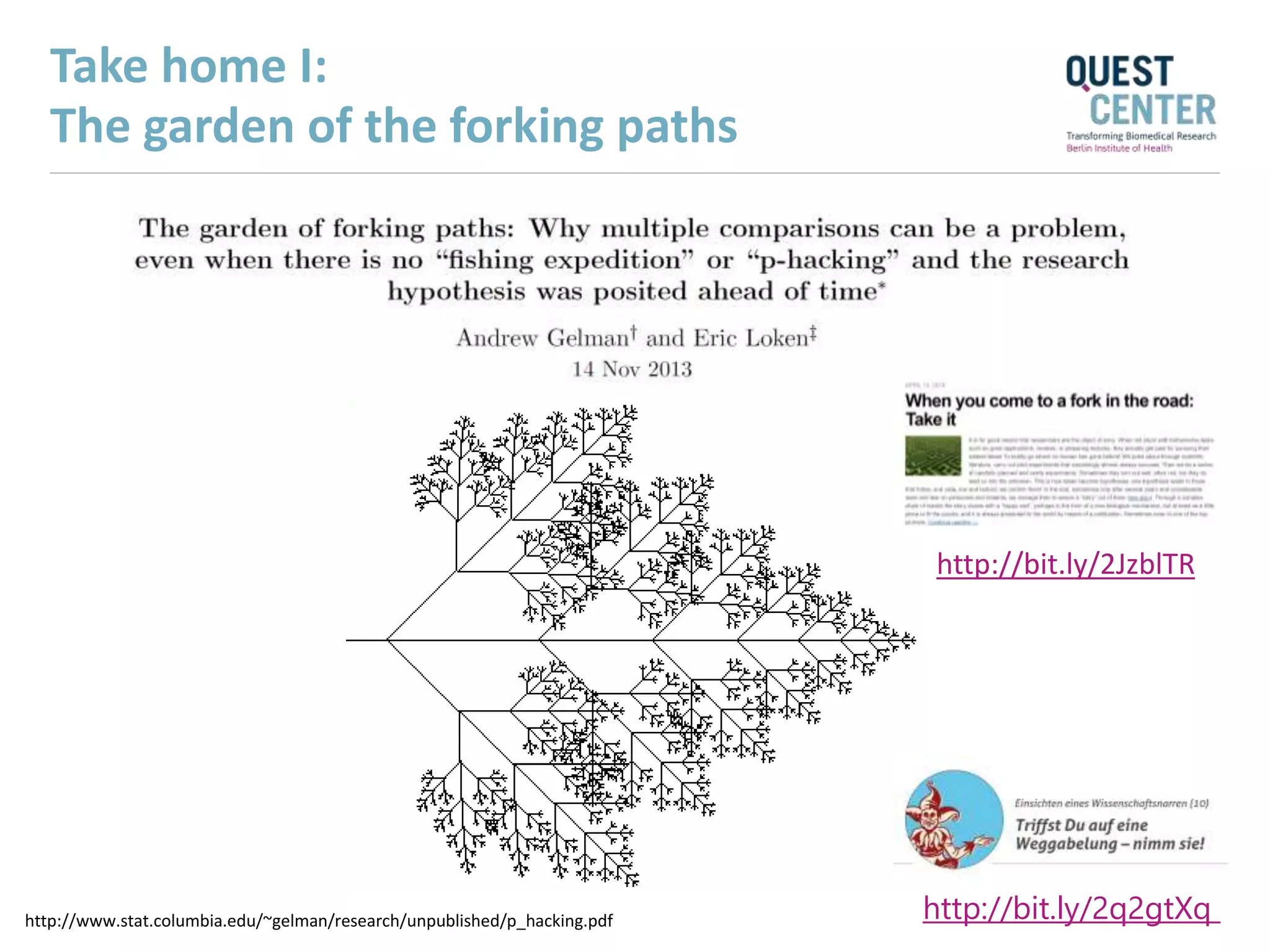 Excursions into the garden of the forking paths | PPTX