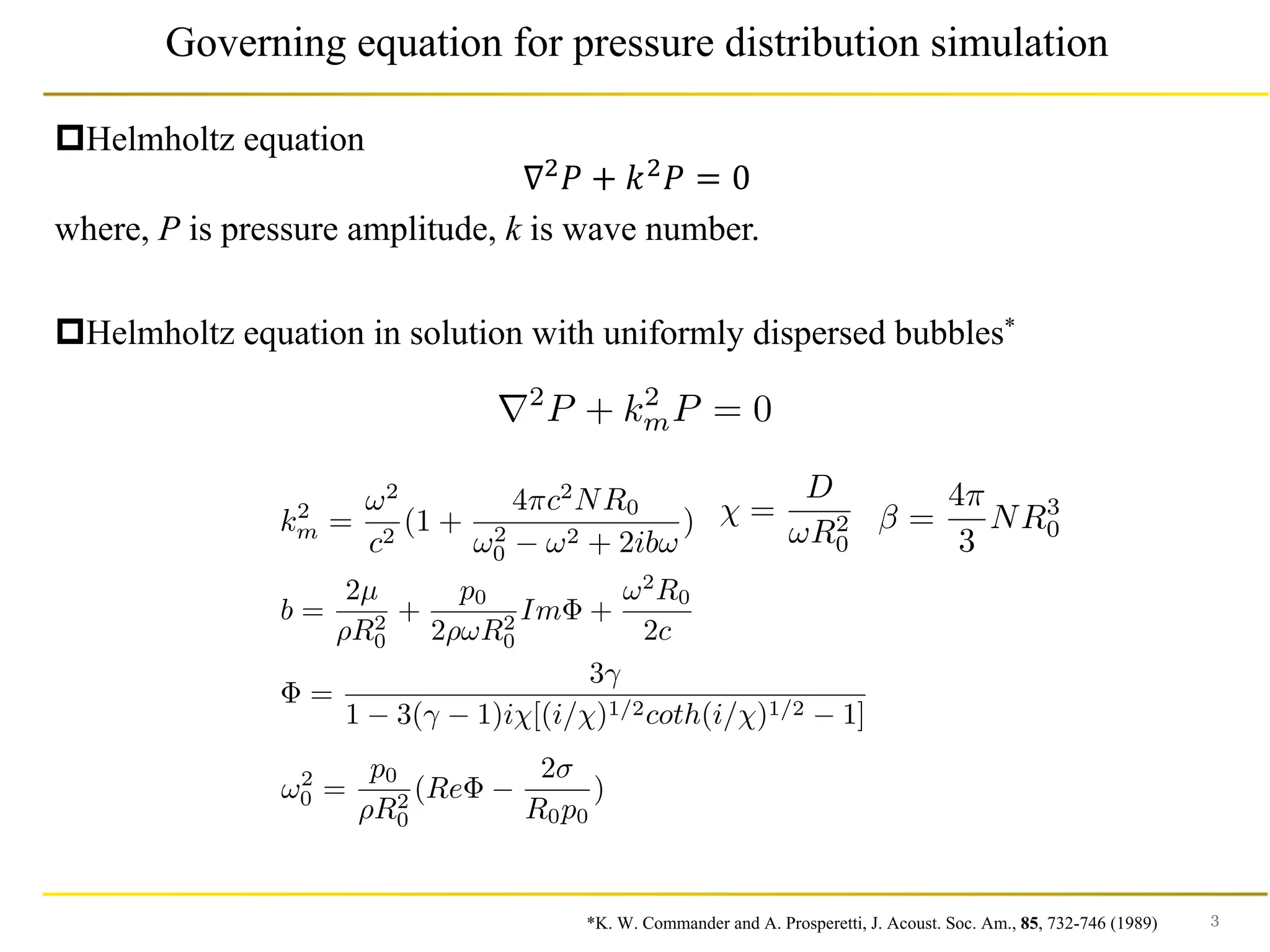 OpenFOAM solver for Helmholtz equation, helmholtzFoam / helmholtzBubbleFoam | PDF