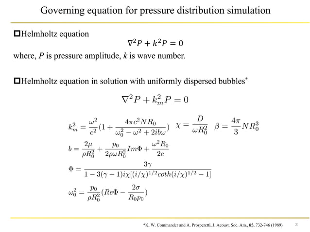 OpenFOAM solver for Helmholtz equation, helmholtzFoam / helmholtzBubbleFoam | PDF