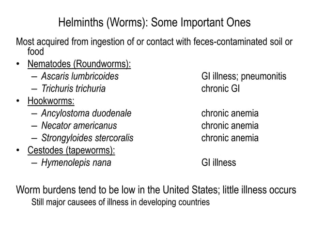 Helminth introduction | PPTX | Reproductive Health | Diseases and ...