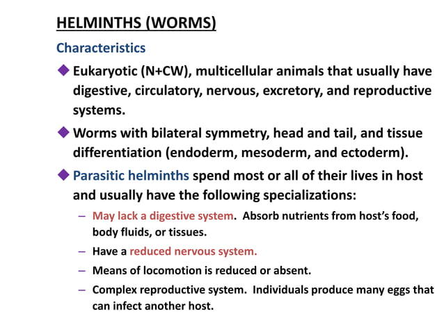 Helminth introduction | PPTX | Reproductive Health | Diseases and ...