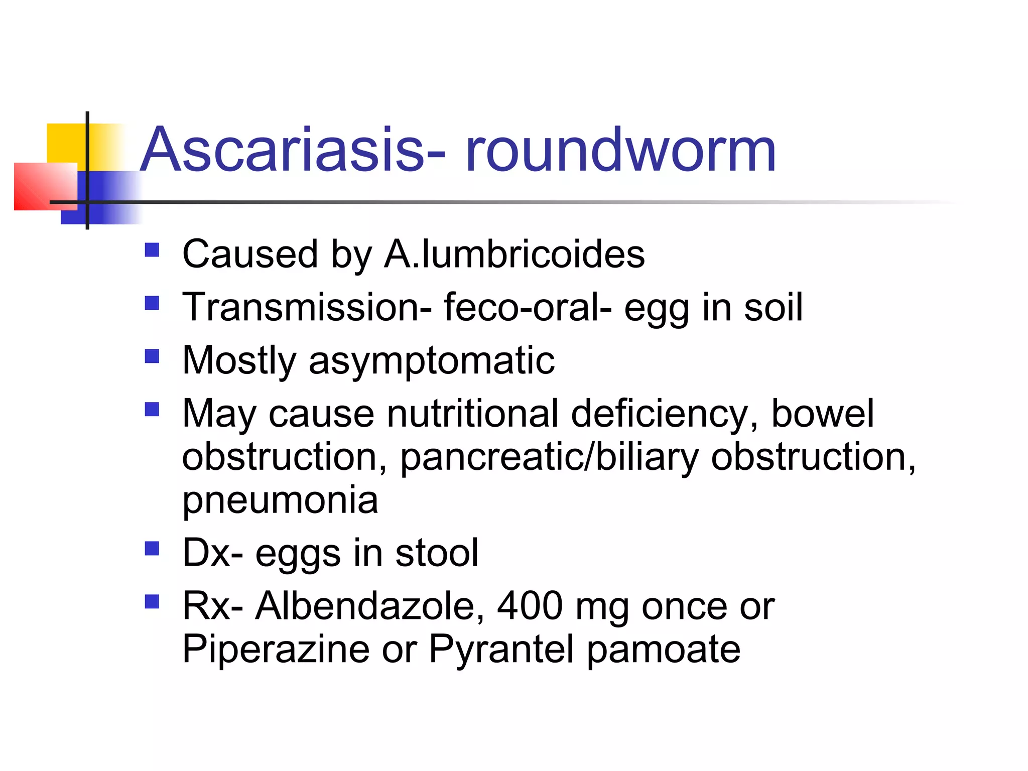 Helminthiasis | PPT