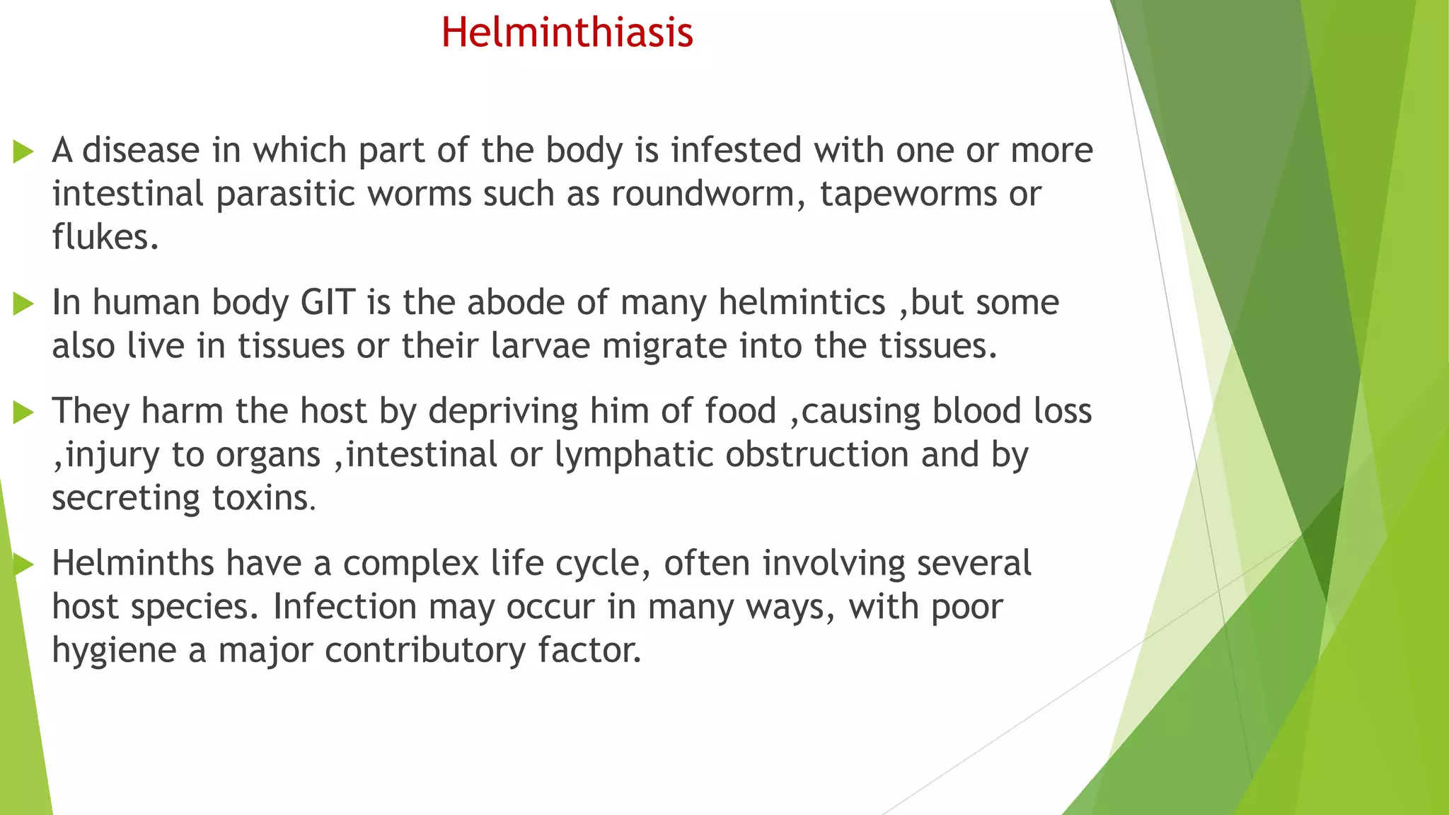 Helminthiasis | PPTX