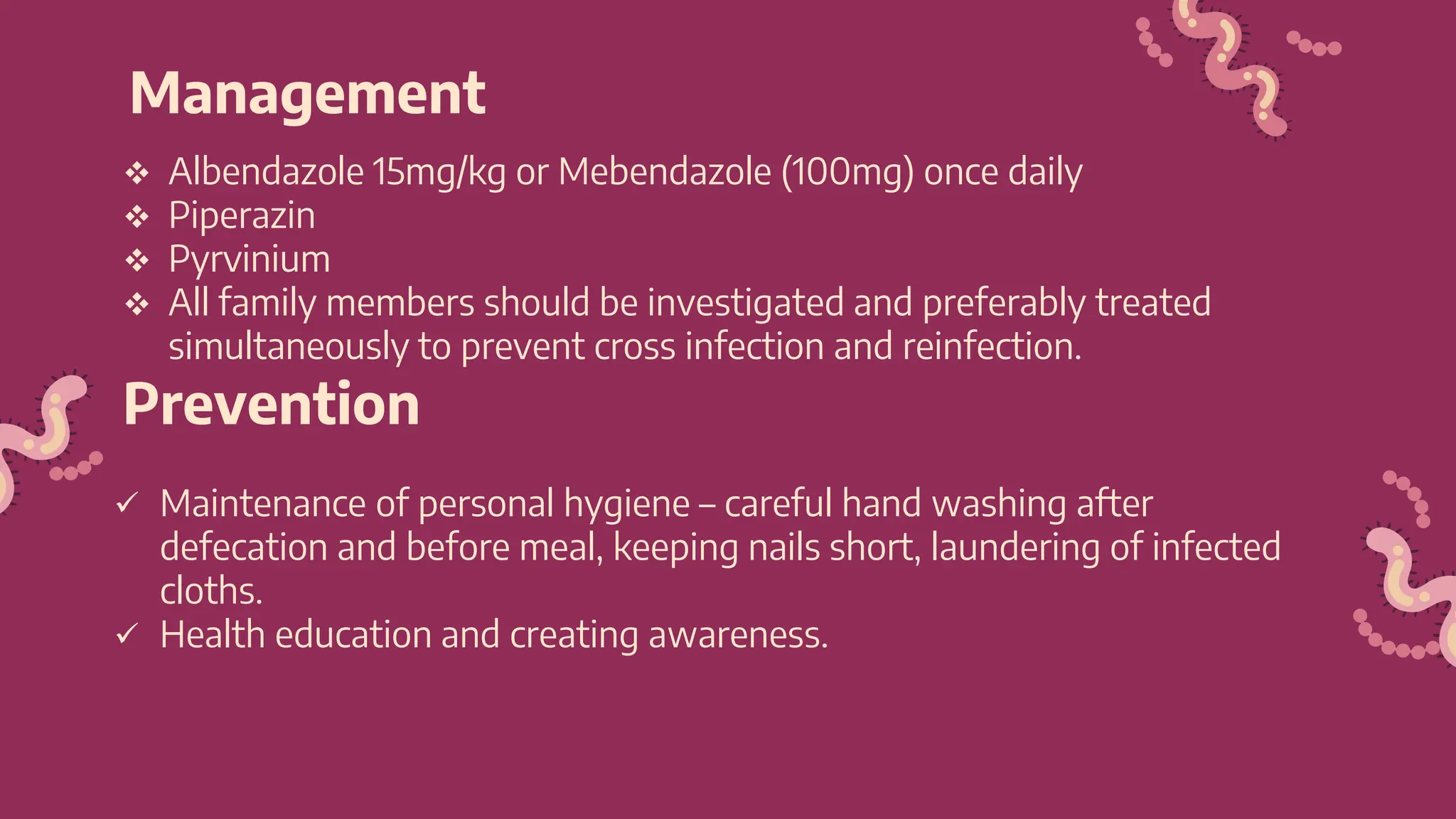 Helminthiasis or Worm infestation in Children for Nursing students | PPTX