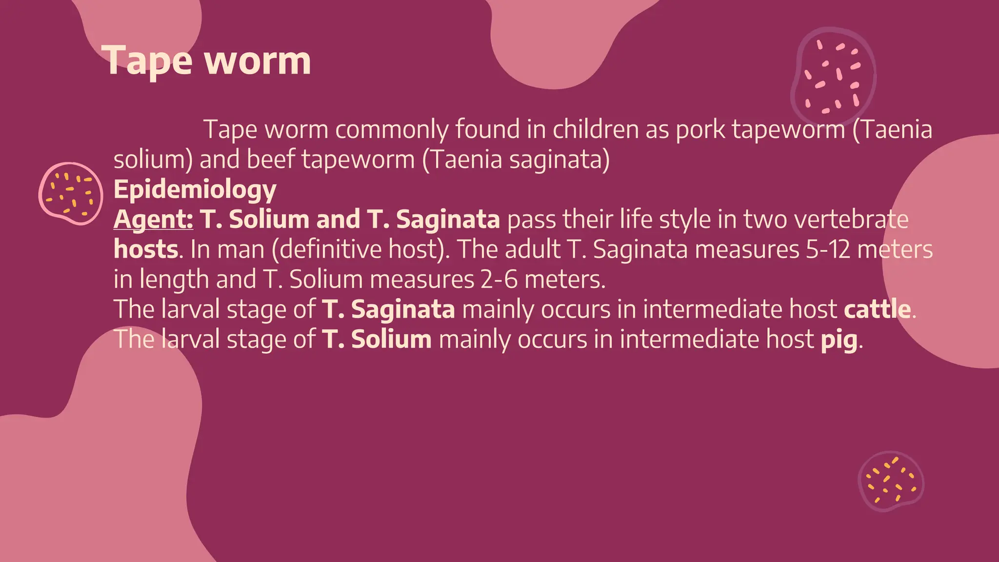Helminthiasis or Worm infestation in Children for Nursing students | PPTX