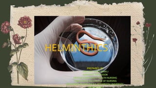 HELMINTHIC DISEASES - MRS. EMY/PPT -WORM | PPT
