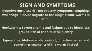 HELMINTHIC DISEASES - MRS. EMY/PPT -WORM | PPT