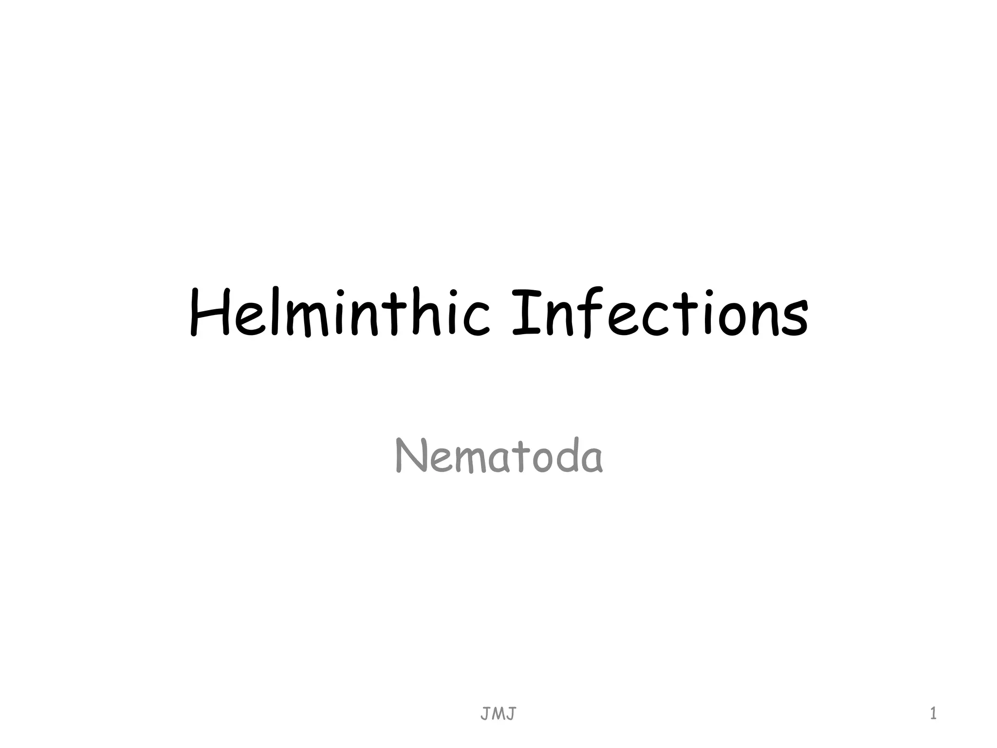 Helminthic infections | PPTX