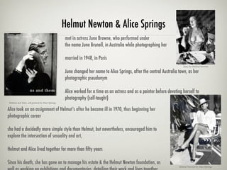 Helmut newton | PPT