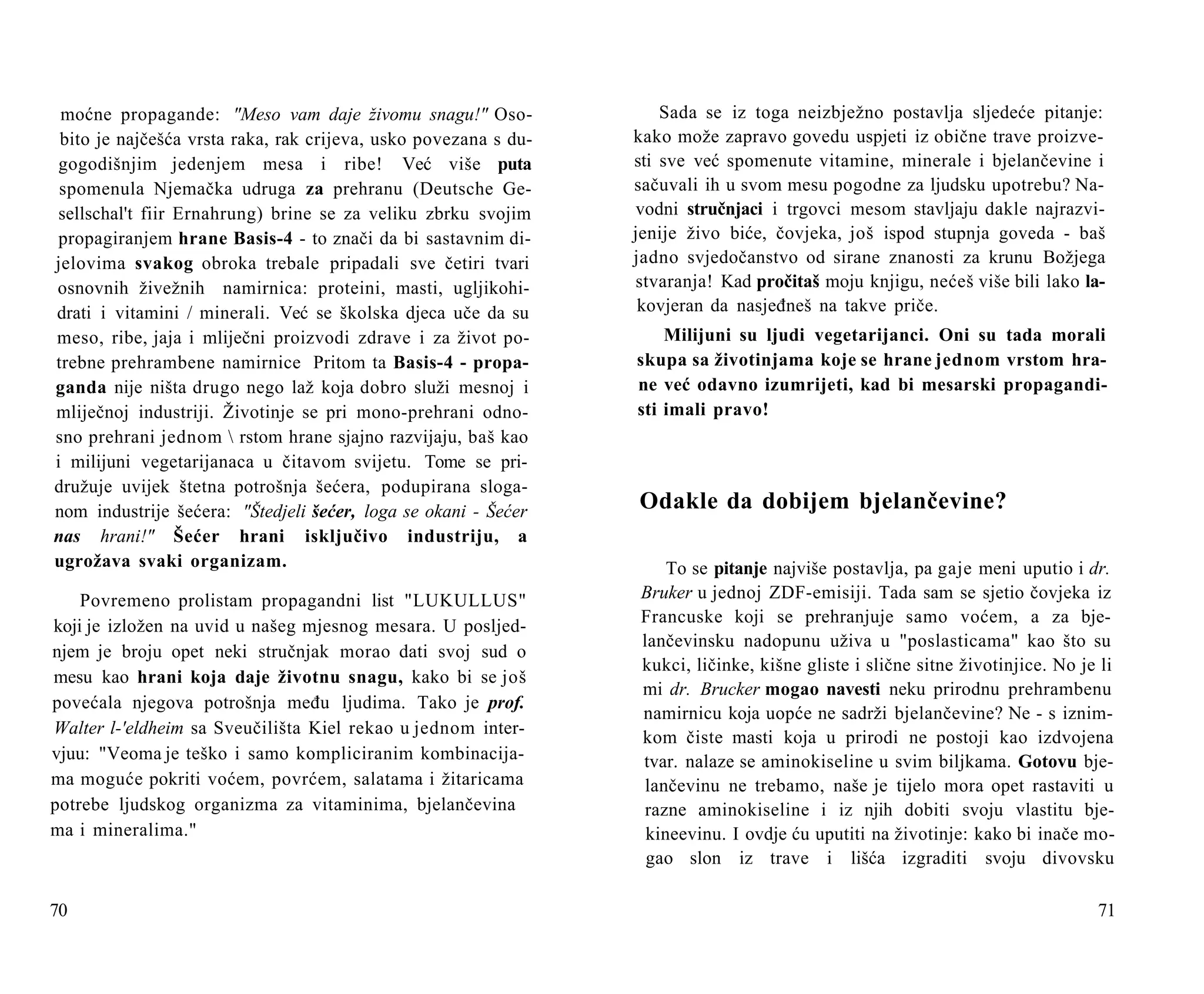 Helmut Wandmaker: prijesna hrana umjesto kuhane | PDF