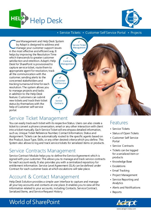 Help Desk/SharePoint Apps by Adapt