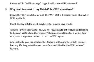 Help & airtel manual | PDF