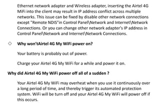 Help & airtel manual | PDF