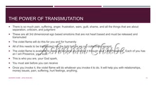 Energy Healing – Violet Flame Healing by Ms. Ashwini Chube | PPT