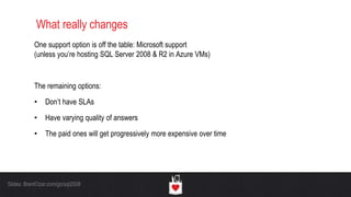 Help! SQL Server 2008 is Still Here! | PPT