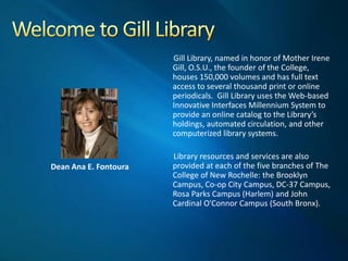 Help About Gill Library | PDF