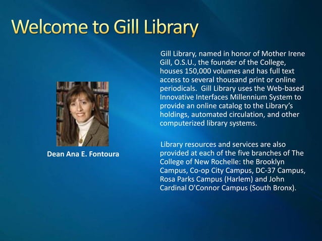 Help About Gill Library | PPT