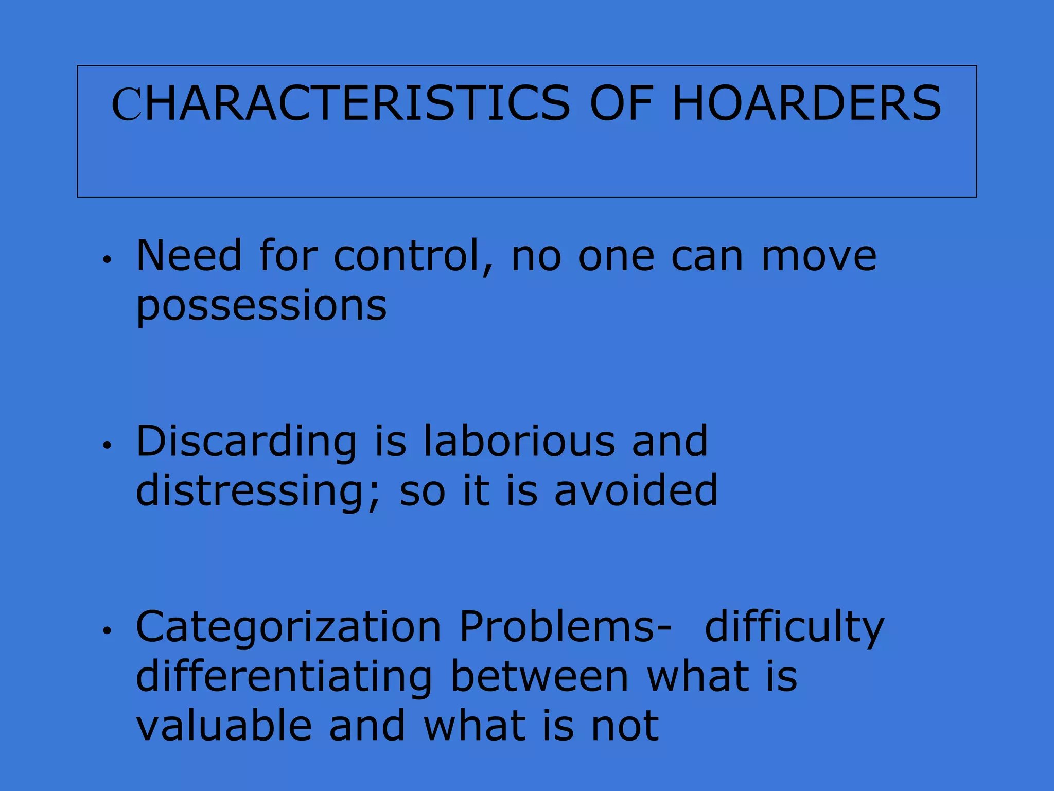 Help and hoarding | PDF